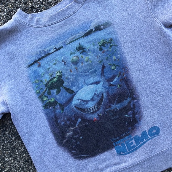 Disney | Shirts & Tops | Disneys Finding Nemo Animation Movie Gray ...